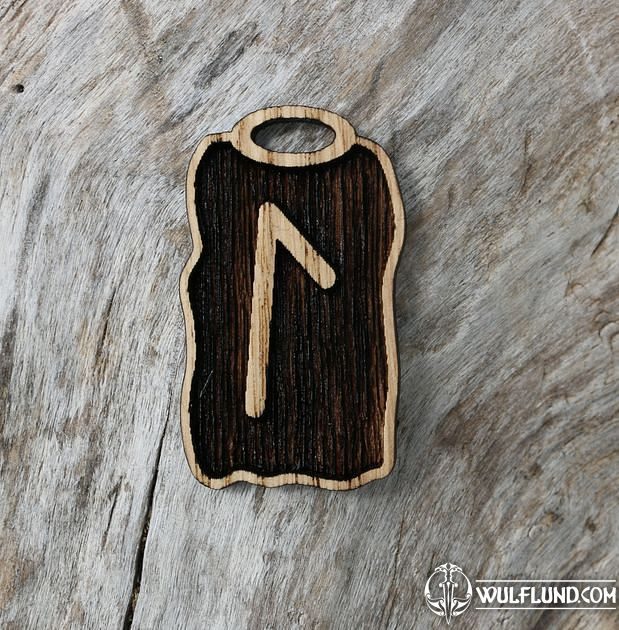 LAGUZ - Rune - Futhark, Wood Kadlus rune pendants amulets and talismans ...