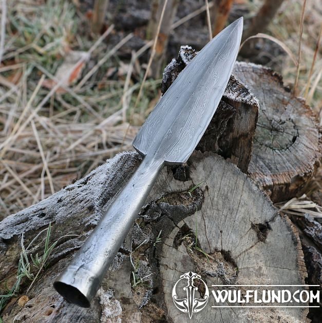 Lugh's spear, reproduction - Damascus steel, Arma Epona forge Arma ...