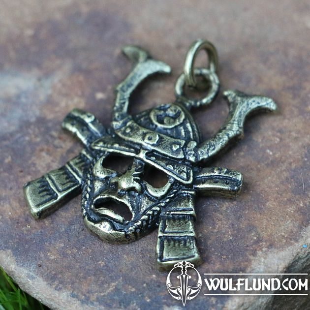 SAMURAI Pendant, Zinc, Antique Brass Drakkaria All pendants, our ...
