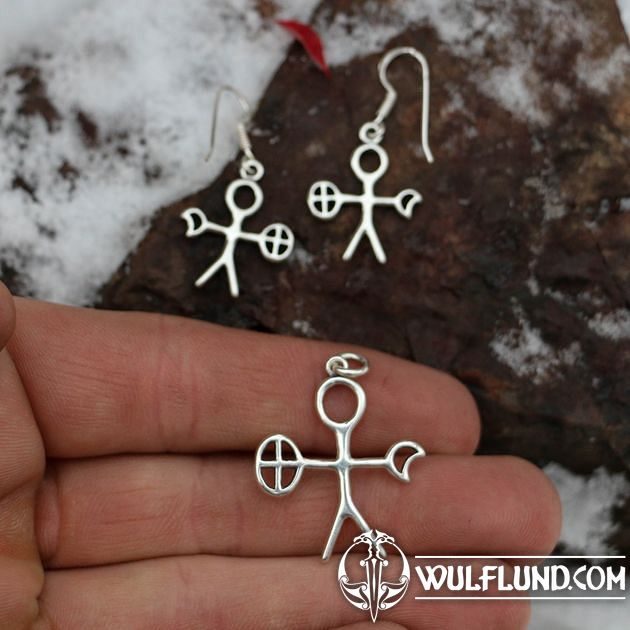 NOAIDI - Sami Shaman, pendant, silver 925 Drakkaria pendants Silver ...