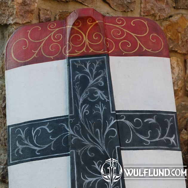 MEDIEVAL PAVISE SHIELD, hand painted wooden shield - Konstanz ...