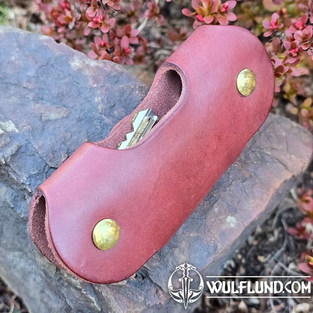 LEATHER KEYCHAIN with screws, cognac keychains, whips, other Leather ...