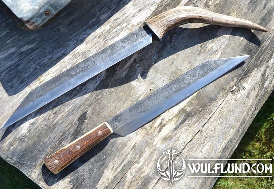 SEAX, hand forged long knife, antler Wulflund.com - Manufacture of ...