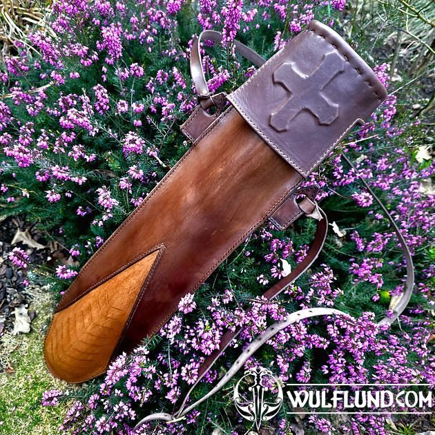 LEATHER ARROW QUIVER, early medieval - Hedeby, Bayeux Hádek equipment ...