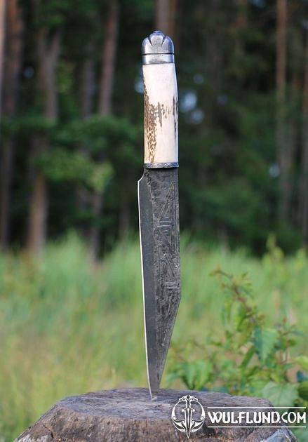 VIKING SAEX SAX SCRAMASAX ANTLER FORGED SMITHY Wulflund.com ...