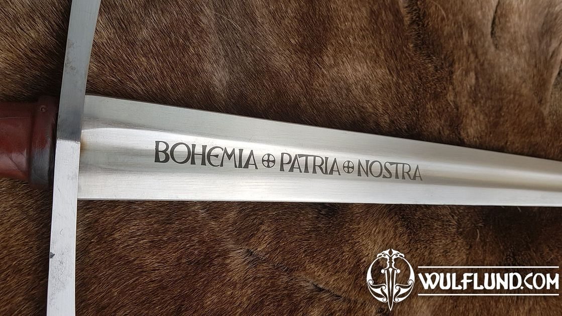 BOHEMIA - PATRIA - NOSTRA, medieval sword FULL TANG Drakkaria medieval ...