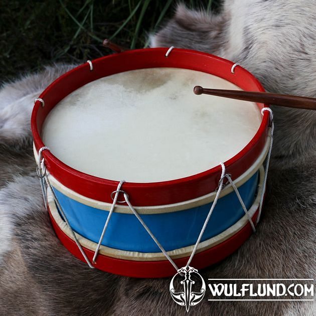 TAMBOUR MÉDIÉVAL avec baguettes Drakkaria Instruments de musique ...