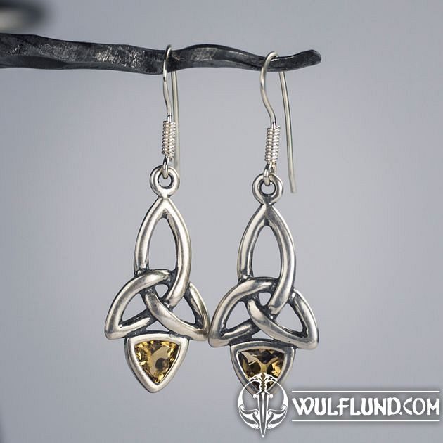 KIRA, silver earrings, citrine Drakkaria Earrings Silver jewellery ...