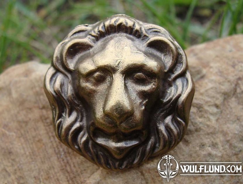 LION HEAD, pin animal pendants amulets and talismans, Jewellery ...