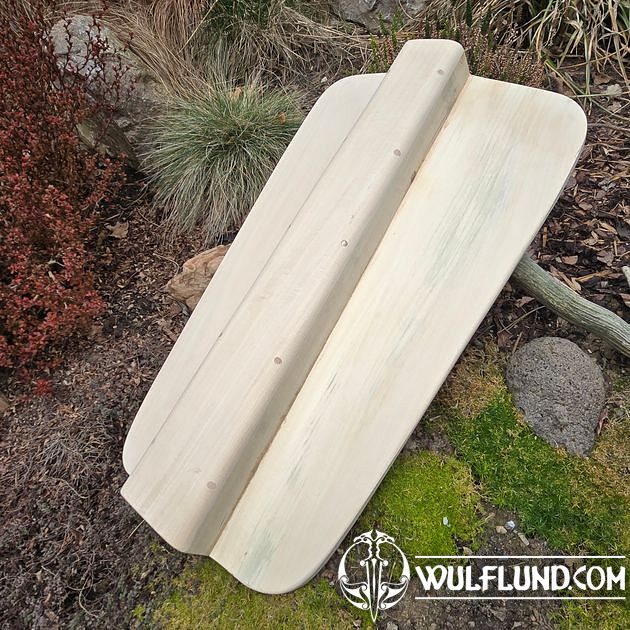 PAVISE MEDIEVAL SHIELD, wooden body Drakkaria battle ready shields ...