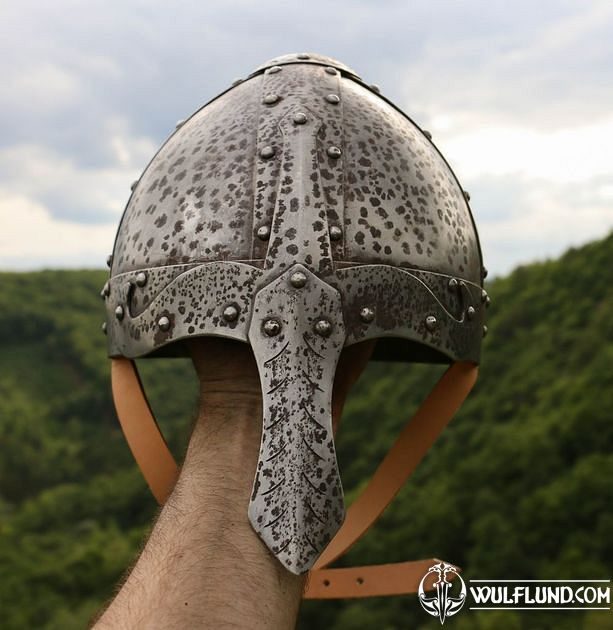 NORMAN NASAL HELMET DECORATED with Patina 1.5mm Viking and Norman ...
