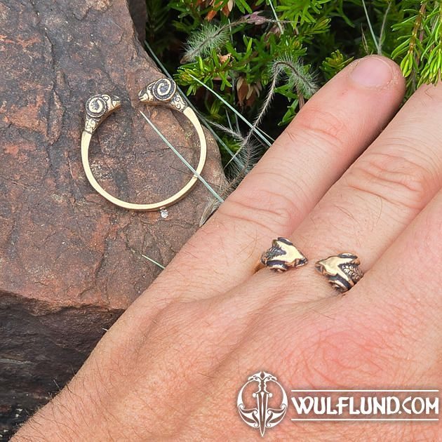 RAM - RING, Ancient Rome, 3rd century, bronze Drakkaria rings - bronze ...