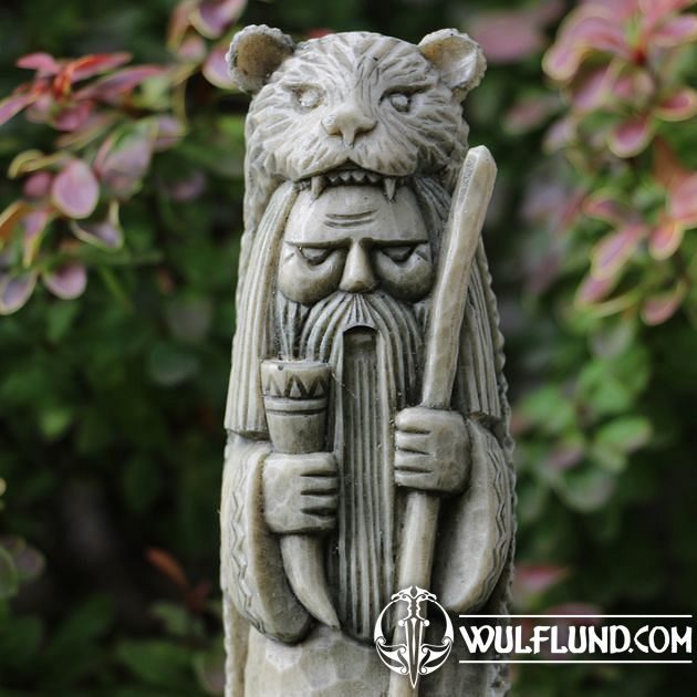 VELES, Slavic God, statuette artificial stone slavic statues, Bohemia ...