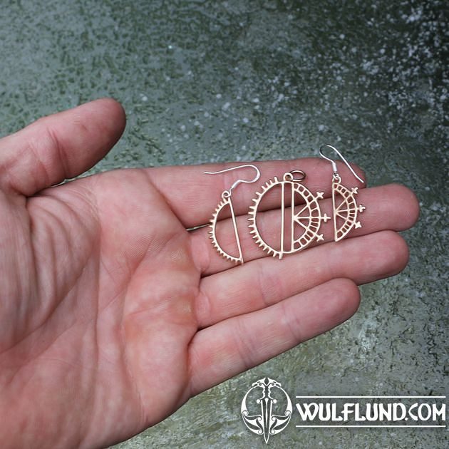 BEAIVI and MANO, Saami Sun and Moon, jewellery set, bronze Drakkaria ...