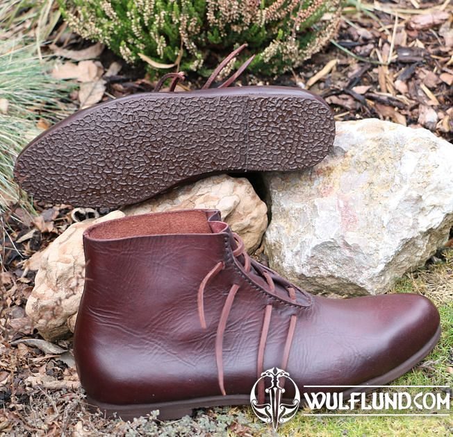 LEIF, bottes en cuir haut médiéval - Vikings Chaussures viking et ...