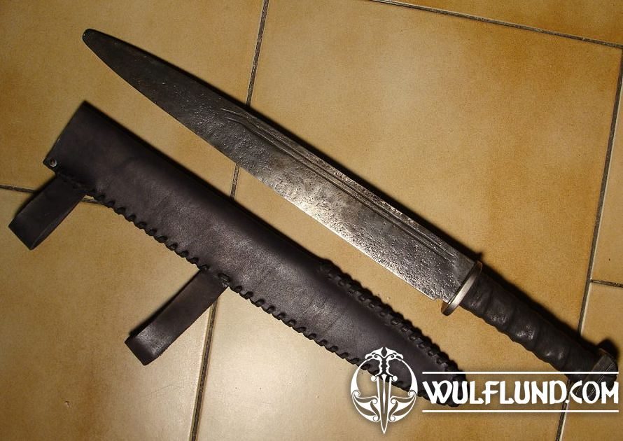 BATTLE READY SAX, forged viking and norman swords swords, Weapons ...