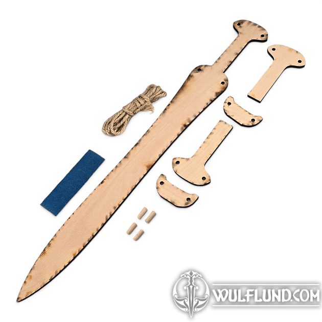 Gladius - wooden sword kit Wooden swords and armour Weapons - Swords ...
