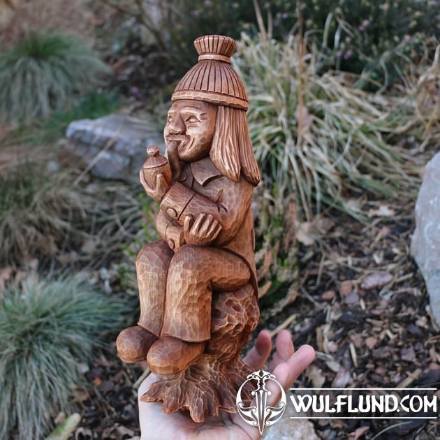 Vodnik - Water Spirit - Vodyanoy, wooden carved figure from the ...