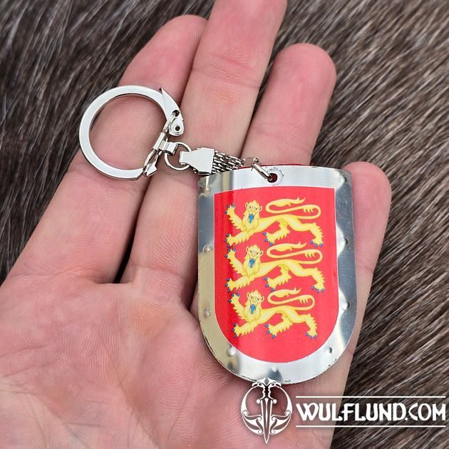 ENGLAND, MEDIEVAL SHIELD, keychain, metal, handmade keychains Jewellery ...