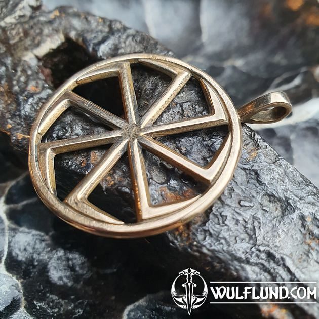BRONZE KOLOVRAT, SLAVIC SUN WHEEL PENDANT Slavic amulets amulets and ...