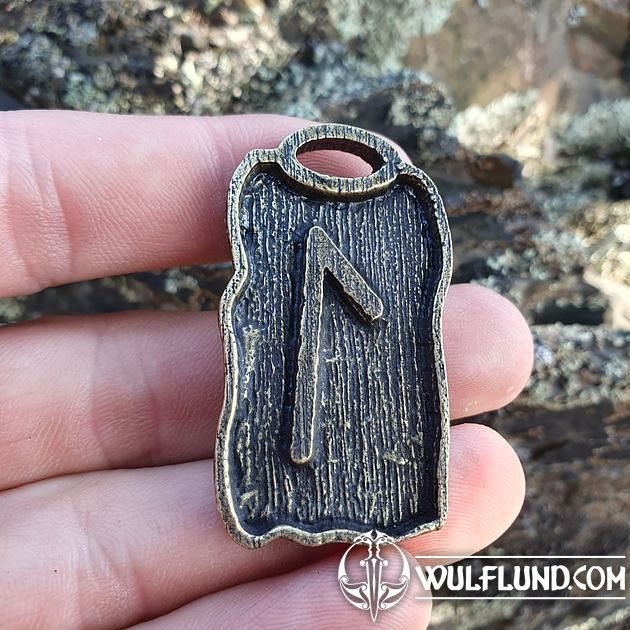 LAGUZ - Rune Pendant zinc ant.brass Drakkaria rune pendants amulets and ...