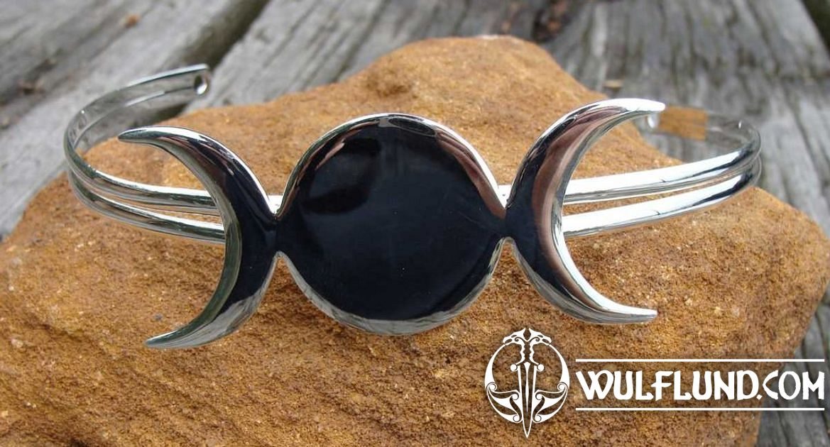 TRIPLE GODDESS, WICCAN DIADEM, heavy silvered magic accessories Magic ...