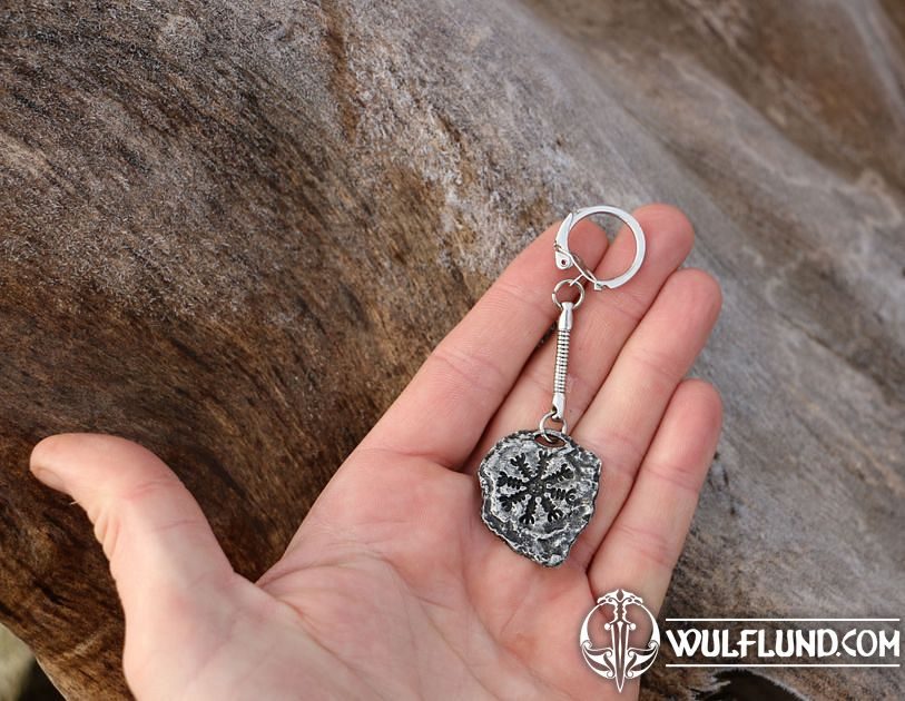 Aegishjálmur - Rune Circle Iceland, zinc, key chain keychains Jewelry ...