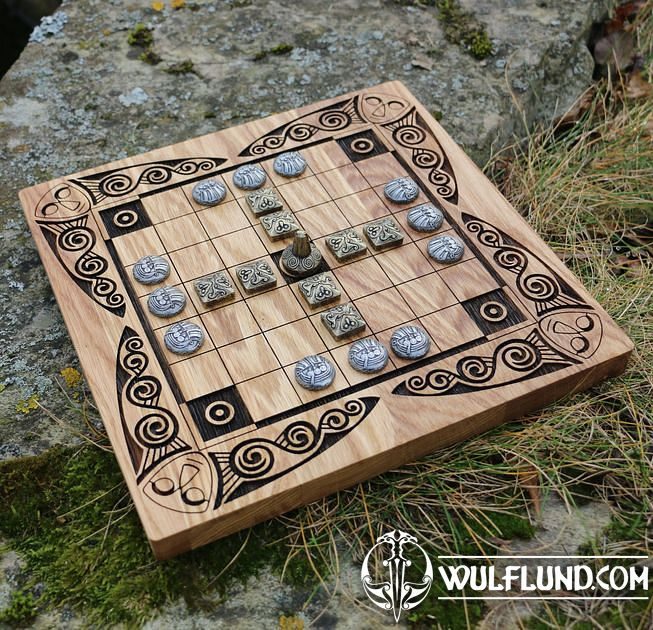 FIDCHELL Celtic board game BRIAN BORU version with oak board Kadlus ...
