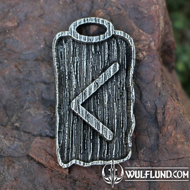 KENAZ - Rune Pendant, zinc Drakkaria Rune bijoux par catégorie ...