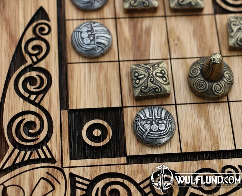 FIDCHELL Celtic board game BRIAN BORU version with oak board Kadlus ...