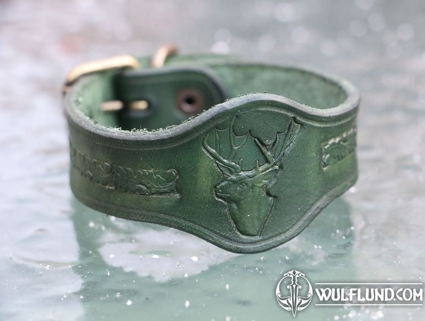 DEER, leather hunting bracelet Drakkaria wristbands Leather Products We ...