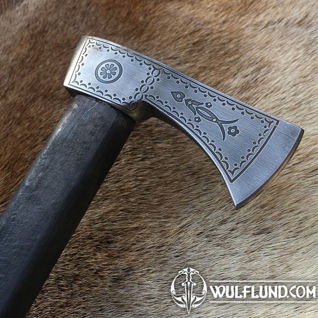 CARPATHIA VALASKA traditional forged Carpathian Axe - etched Drakkaria ...