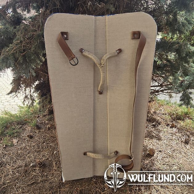 Pavise shield of Paris, hand-painted wooden medieval shield living ...