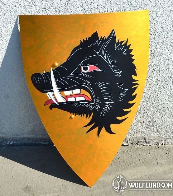 PAINTED SHIELD WITH A BOAR painted shields Shields, Armour Helmets ...