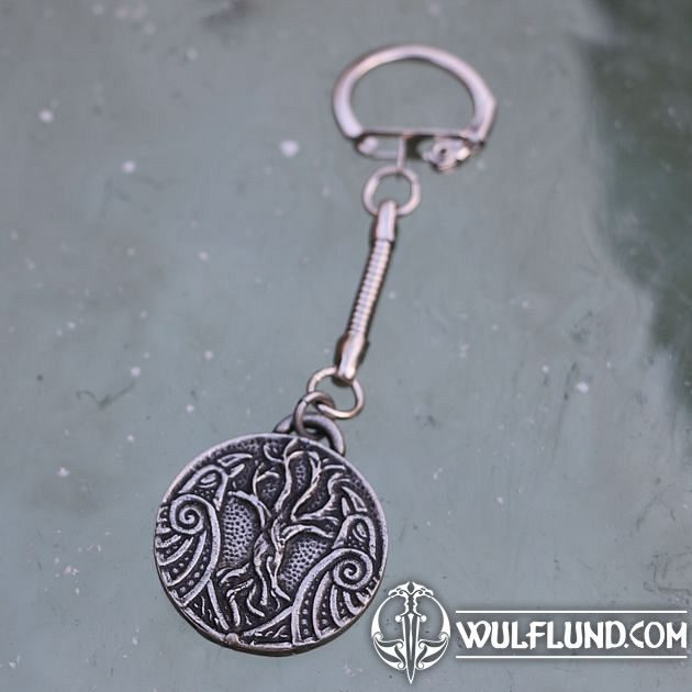 HUGINN and MUNINN, Viking keychain, zinc Drakkaria keychains Jewellery ...