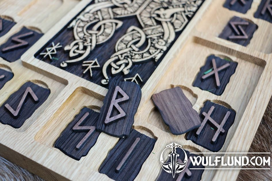 ODIN - RUNES FUTHARK SET et coffret cadeau Kadlus Rune bijoux par ...