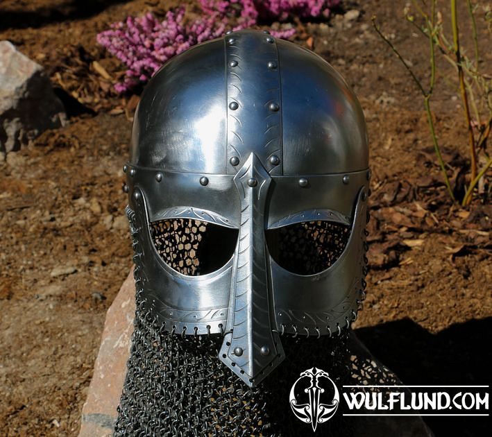 EINAR, Casque de viking avec camail d'armure 1.5mm casques vikings et à ...