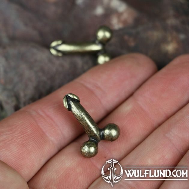 FASCINUS, Roman phallic pendant, zinc, antique brass All pendants, our ...