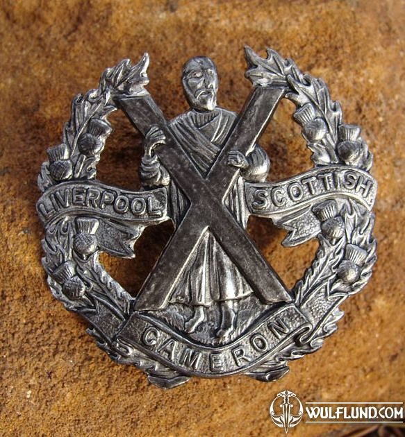LIVERPOOL SCOTTISH CAMERON badge Insignes militaires écossais ...