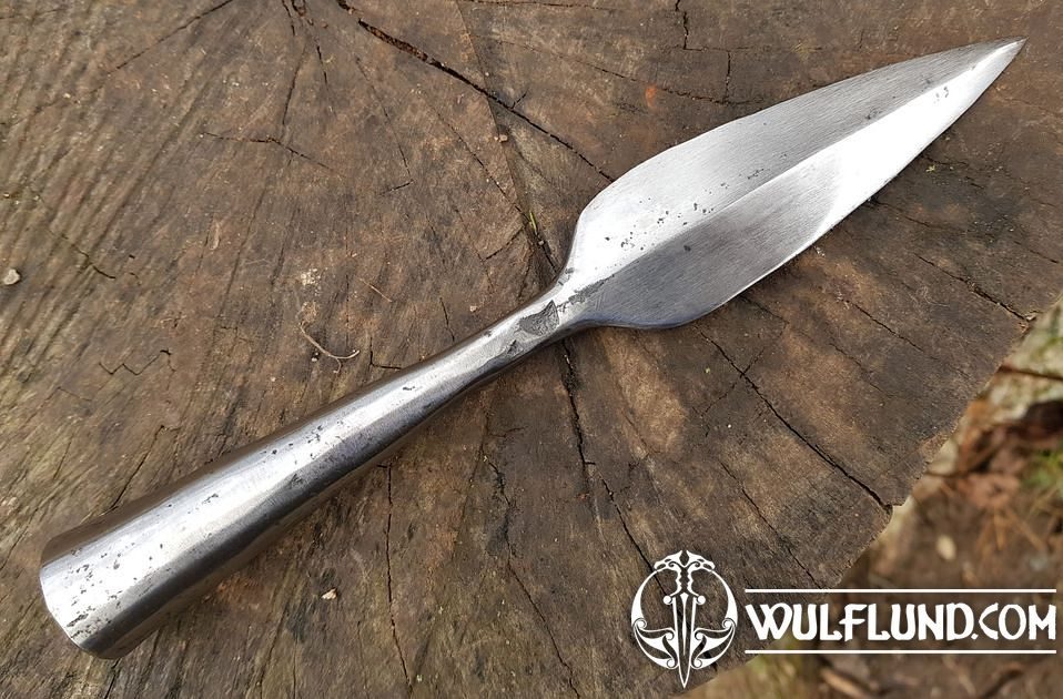 HAND FORGED SPEAR - polished forged products Smithy Works, Coins Wulflund
