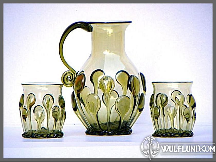 MEDIEVAL GOTHIC SET, forrest glass historical glass Ceramics, Glass ...