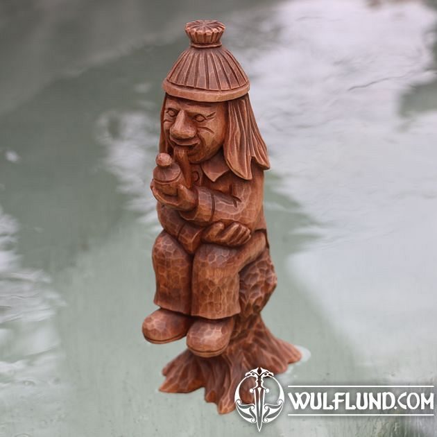 VODNIK - Water Spirit, wooden carved figurine wooden statues, plaques ...