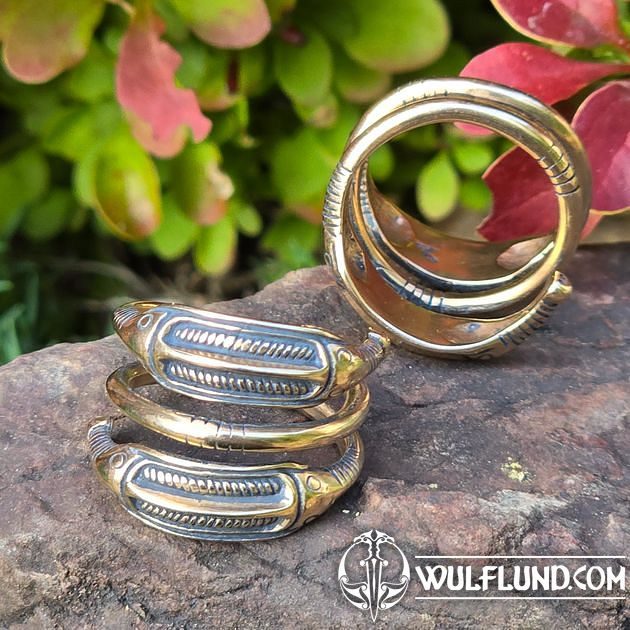 Scandinavian ring, Nordrup - Ringsted, Denmark, bronze Drakkaria rings ...