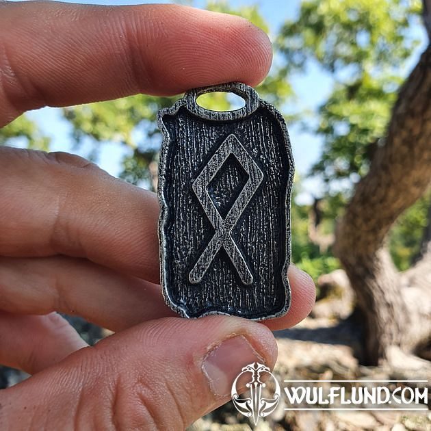 OTHILA - Futhark, rune pendant, zinc rune pendants amulets and ...