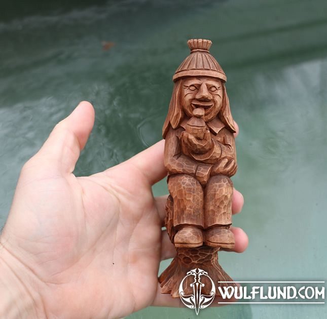 VODNIK - Water Spirit, wooden carved figurine wooden statues, plaques ...