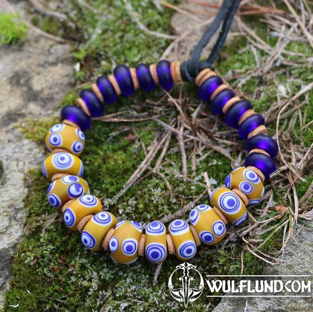 BRACELET, Celtic glass beads, reproduction historical glass beads ...