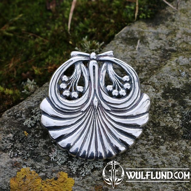 SHELL, Prague Art Nouveau, silver pendant Drakkaria pendants Silver ...