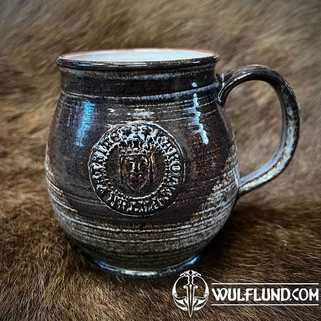 KING - MEDIEVAL MUG historical ceramics Feasting Wulflund.com ...