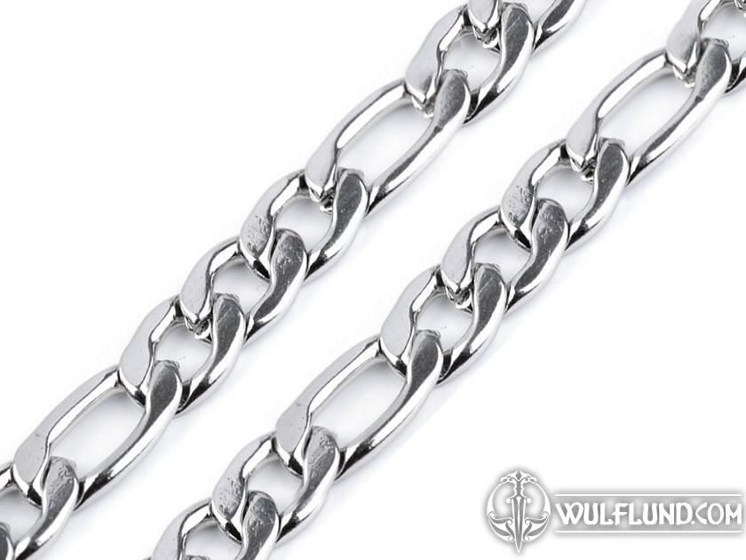 Stainless Steel Flat Chain 0.9x55 cm cords, boxes, chains Jewellery ...