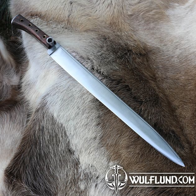 Medieval Lange MESSER Moravský Krumlov, 15th century, sharp replica ...